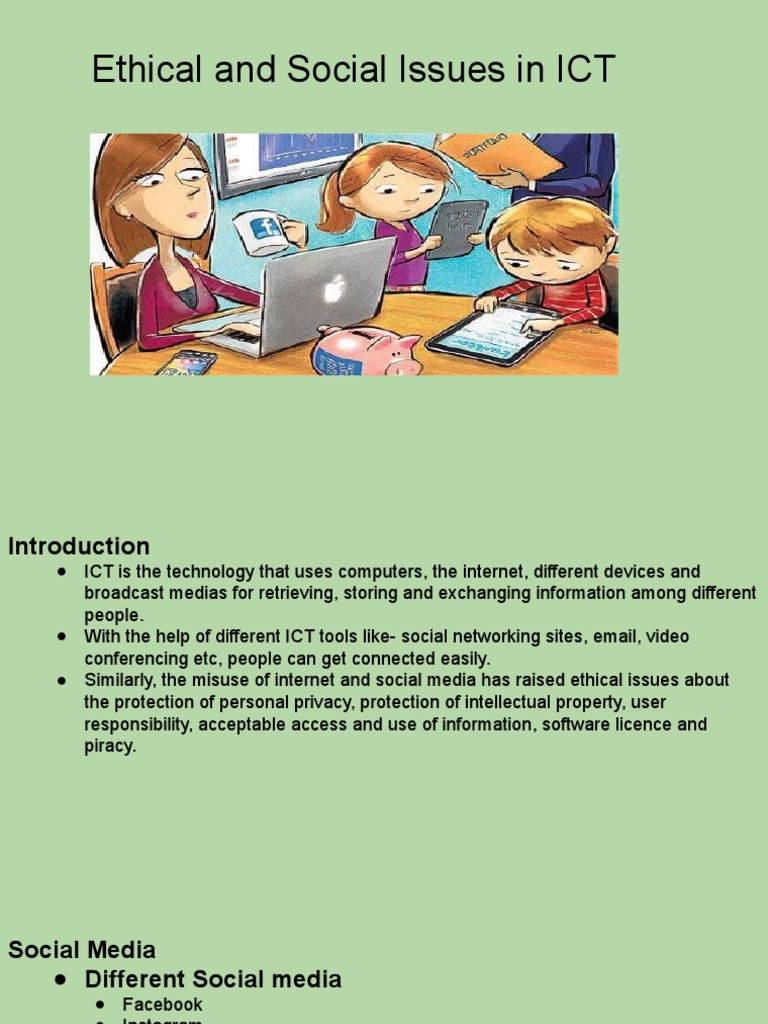 Unit 1.2 Ethical & Social Issues in ICT | PDF | Social Media | Popular ...