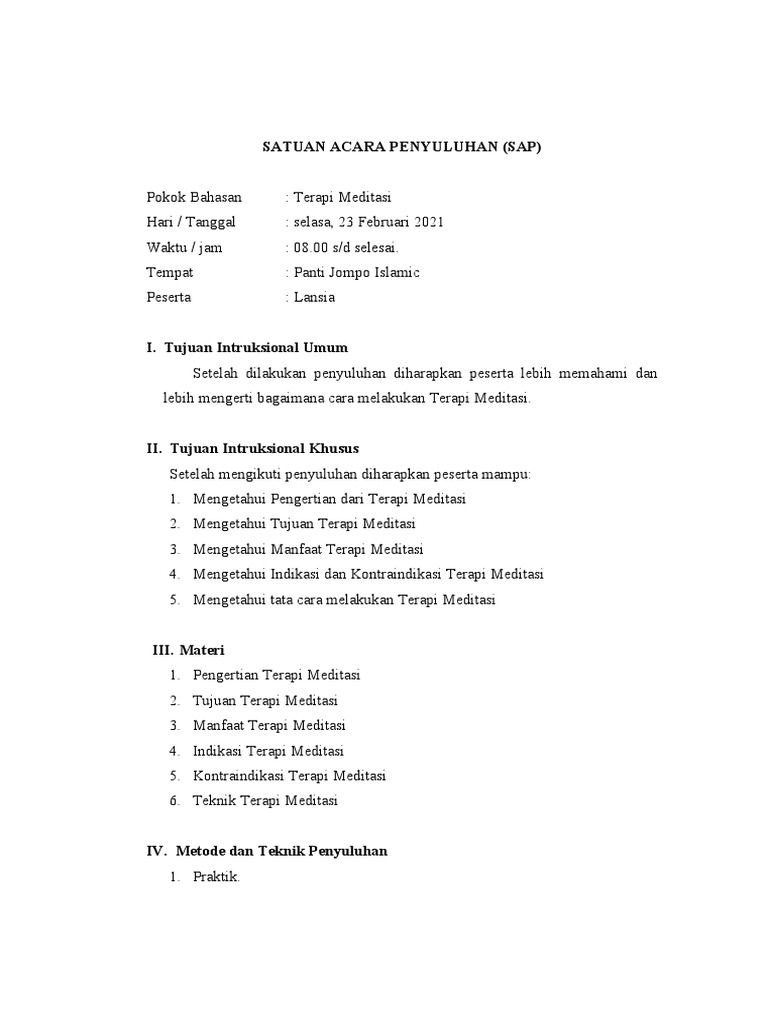 Sap&daftil Meditasi | PDF