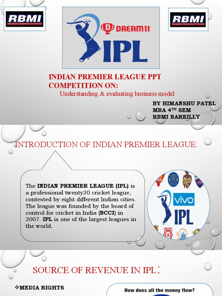 Ipl Business Model | PDF