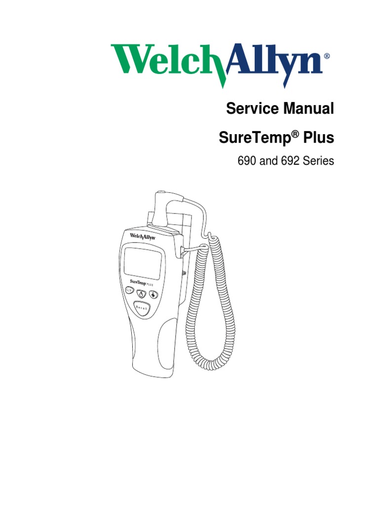 Service Manual Suretemp Plus: 690 and 692 Series | PDF | Thermometer ...