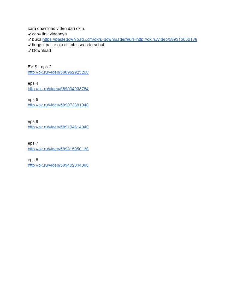 Cara Download Video Dari Ok - Ru Copy Link Videonya Buka Tinggal Paste Aja Di Kotak Web Tersebut ...