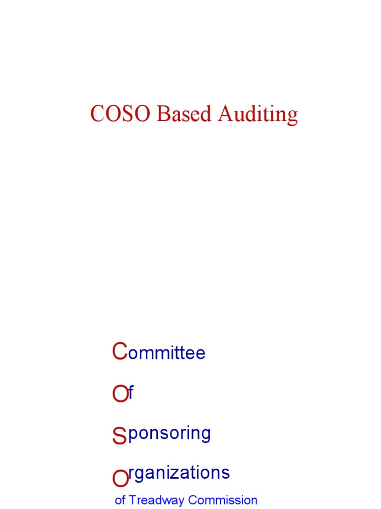 COSO | PDF | Internal Control | Business