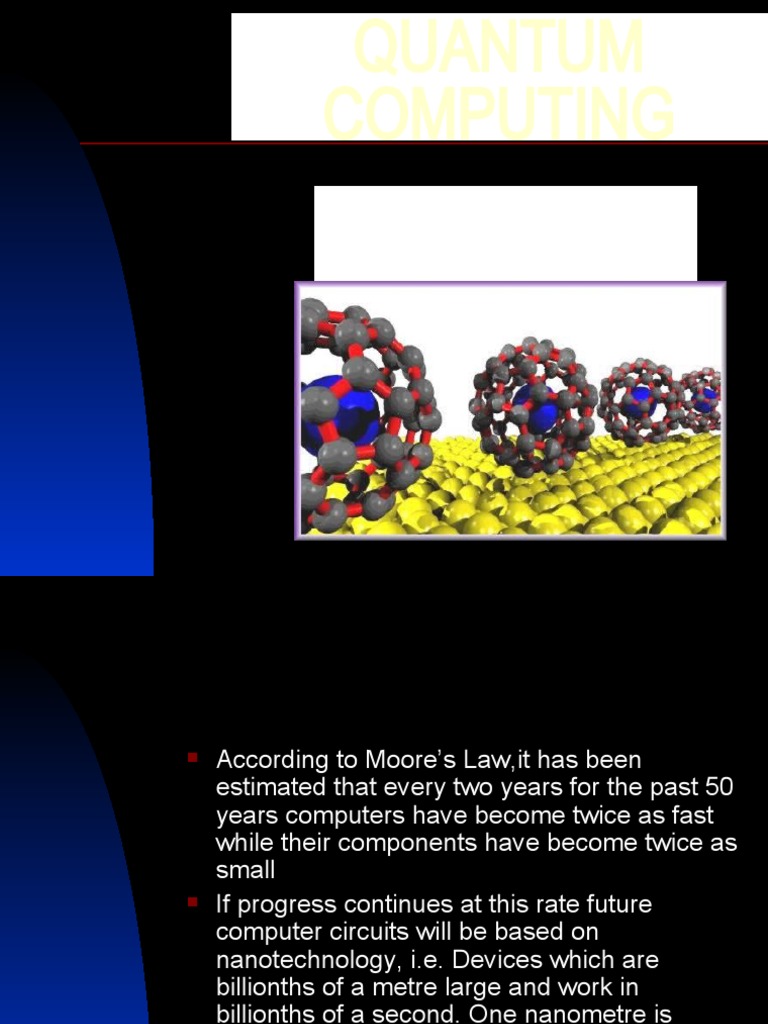 Nanotechnology in Quantum Computing | PDF | Quantum Mechanics | Quantum ...