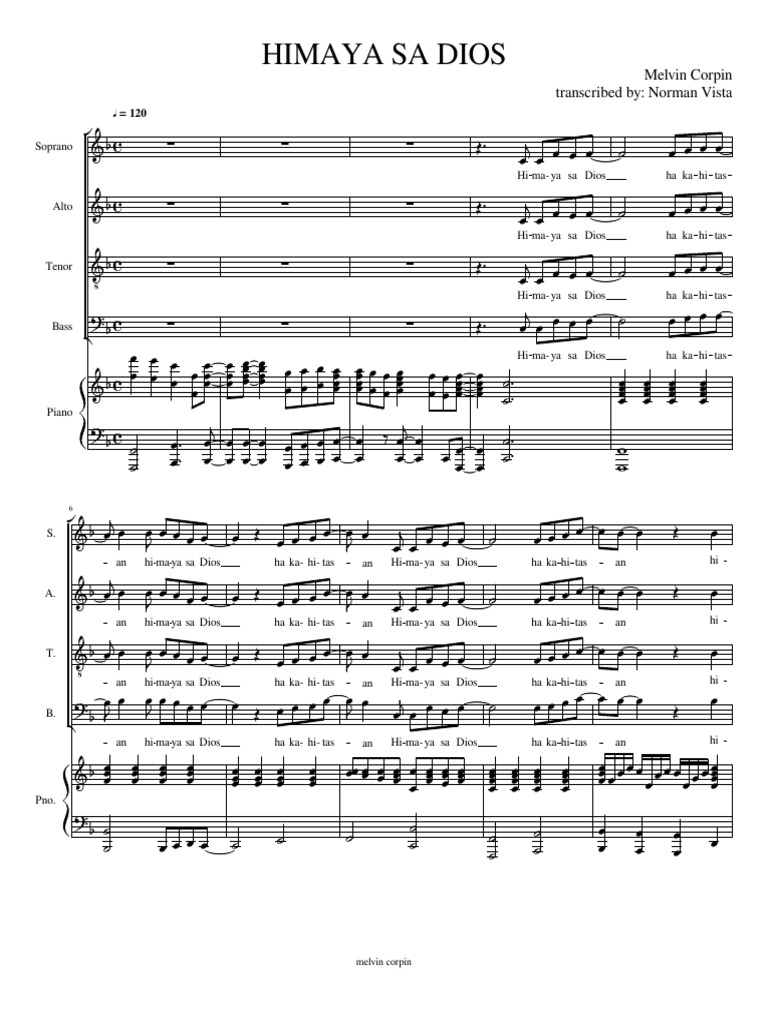 Himaya Sa Dios With Piano | PDF