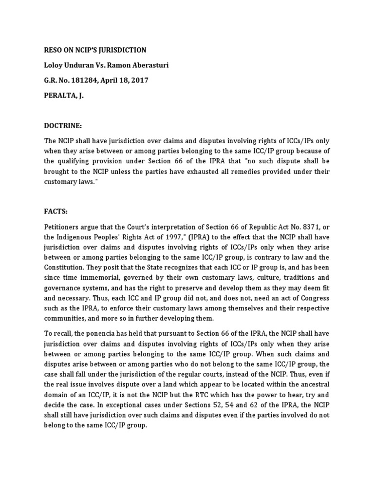 G.R. No. 181284 - Pacpaco, Loise (Remedial) | PDF | Jurisdiction ...