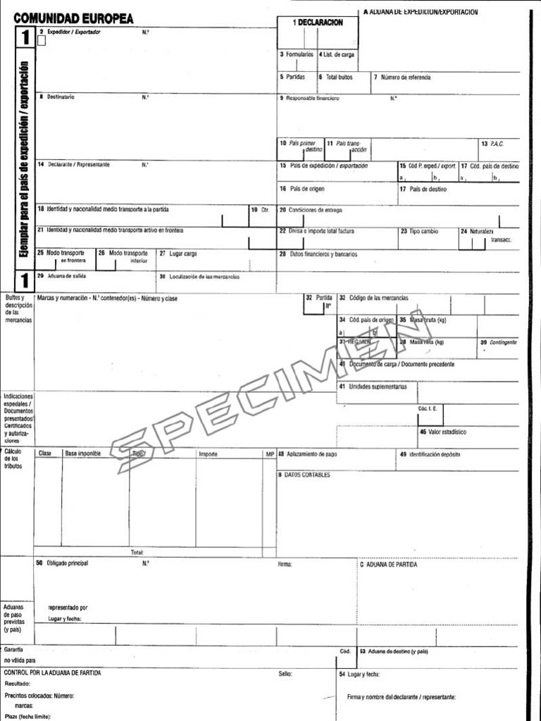 DUA Exportación | PDF