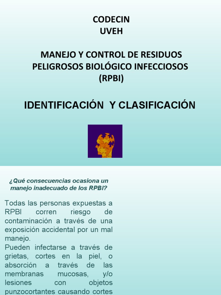 Clasificacion Rpbi | PDF | Residuos | Laboratorios