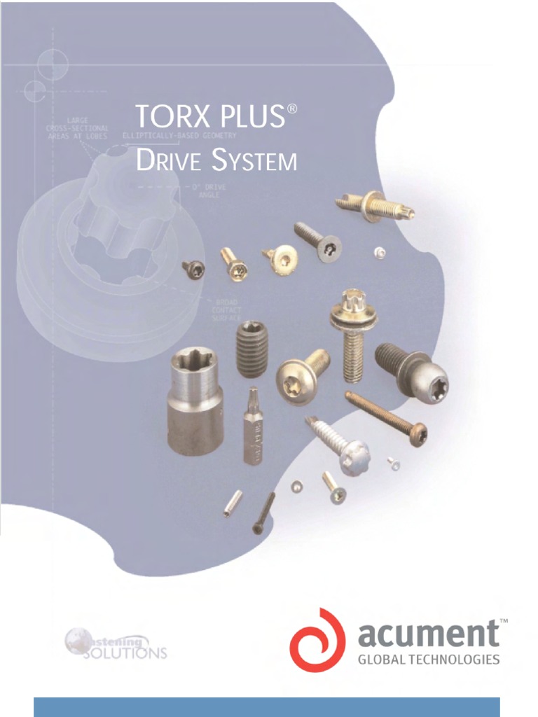 Torx Plus Drive System Fasteners | PDF | Deformation (Engineering ...