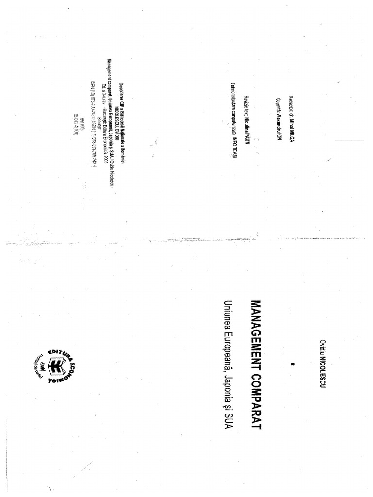 Management Comparat | PDF
