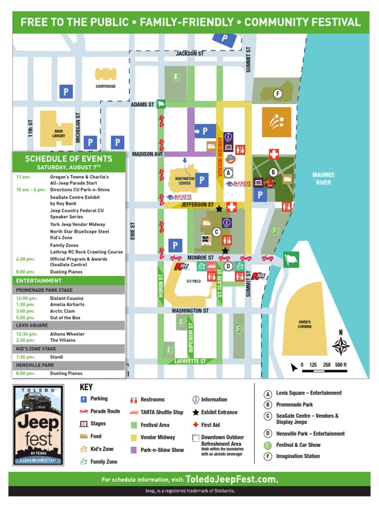 SATURDAY Jeep Fest Map and Event Schedule | PDF