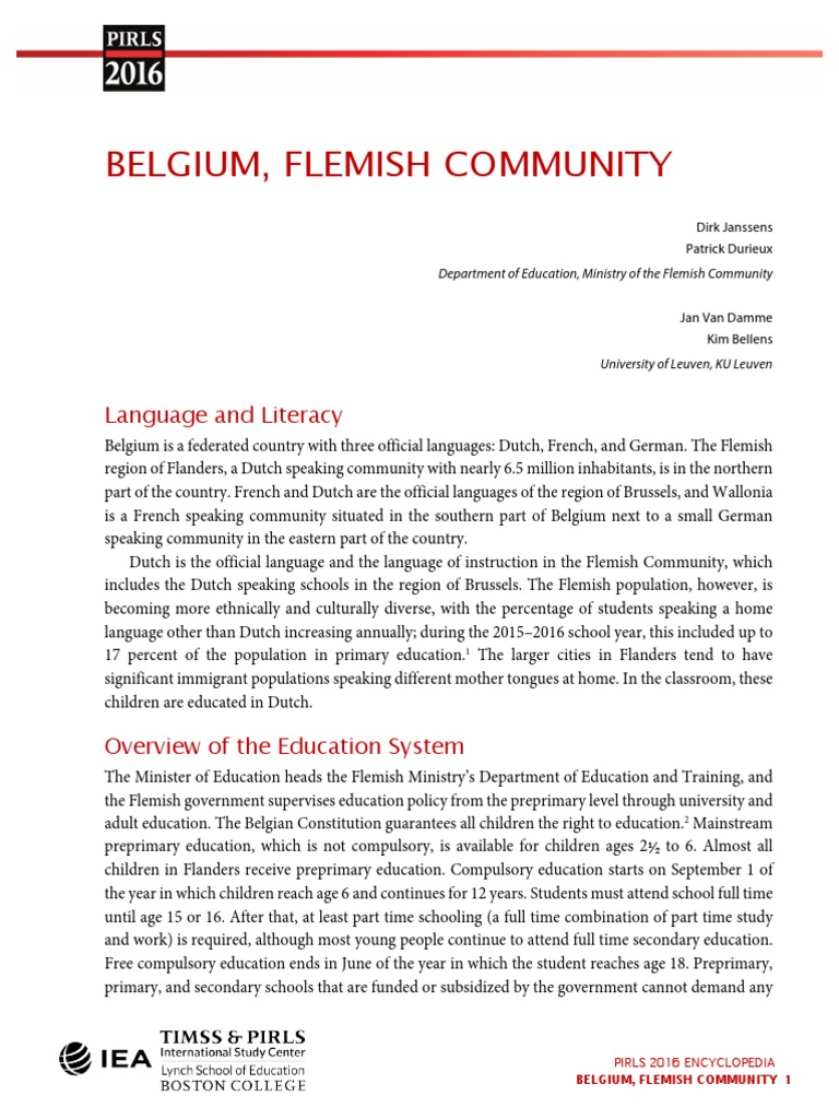 Belgium (Flemish) | PDF | Curriculum | Teachers