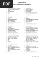 99 Coping Skills Poster | PDF