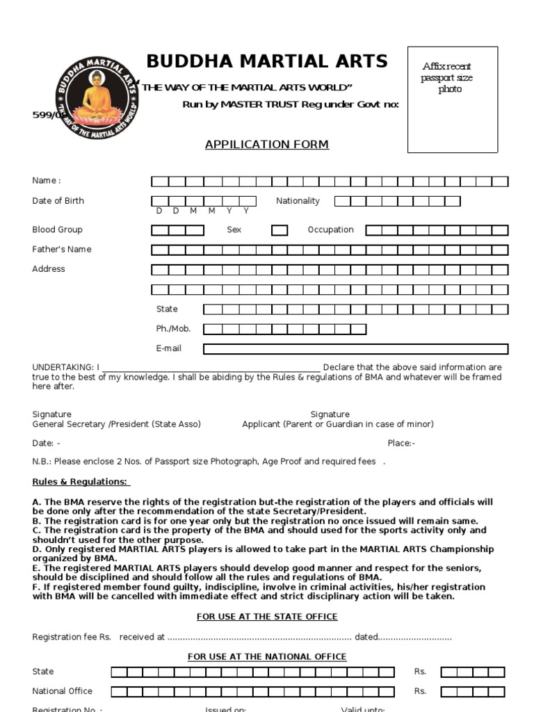BMA Application Form Instructions | PDF | Official Documents | Government