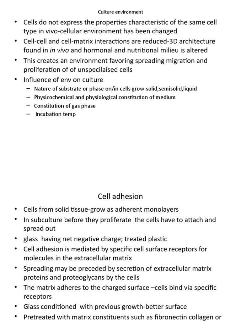 Primary Culture | PDF | Cell Culture | Cell Adhesion