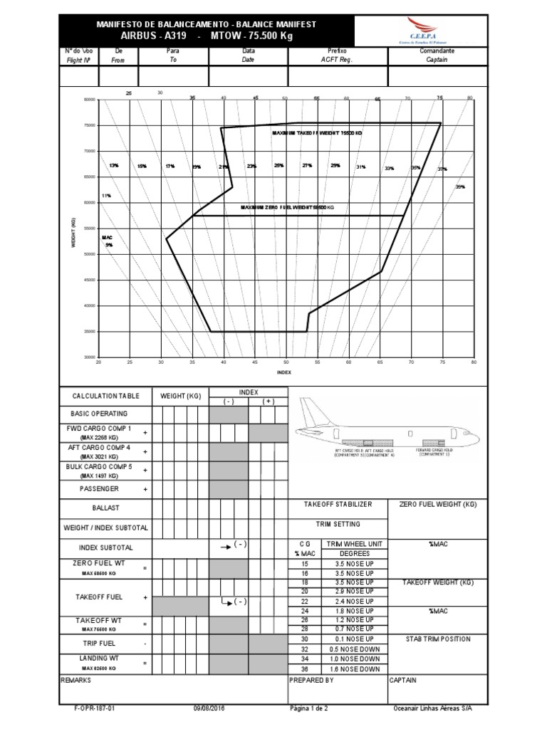 Loadsheet A319 | PDF | Jet Aircraft | Aerospace