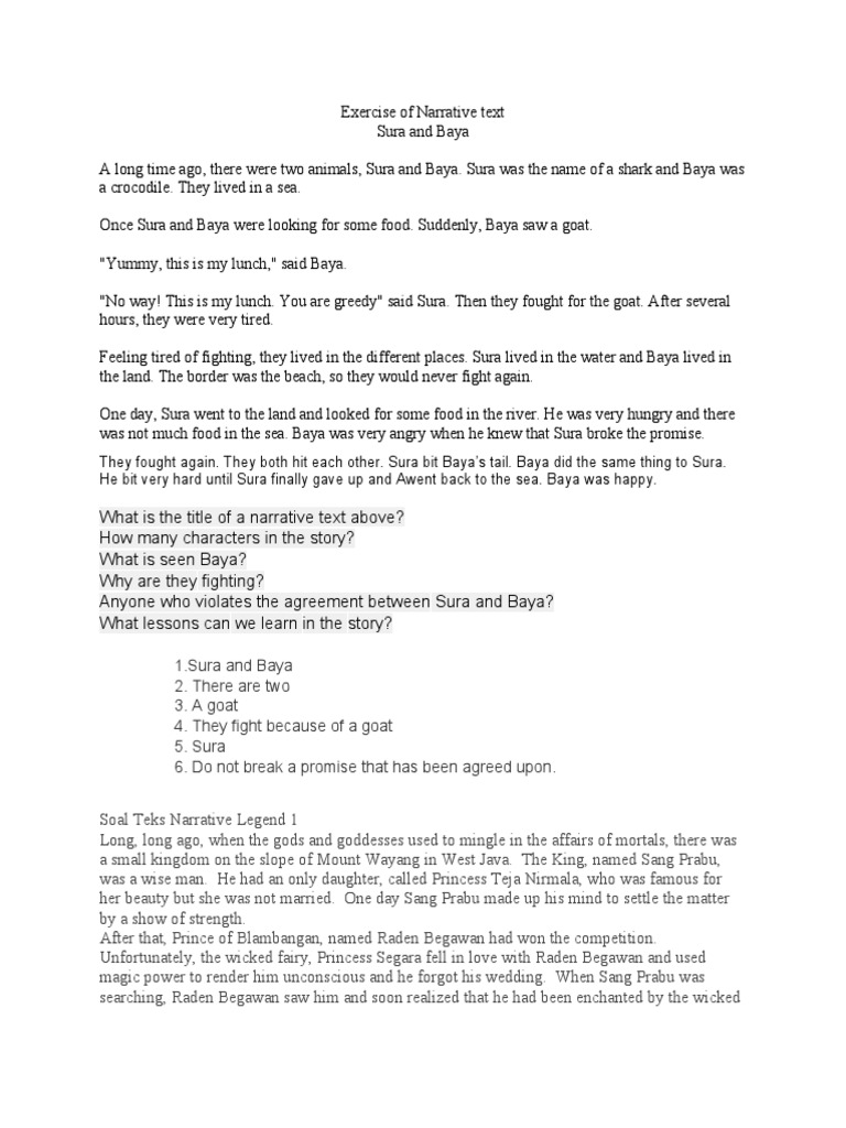 Exercise of Narrative Text | PDF | Hansel And Gretel (Opera) | Hansel ...