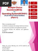 Multiple Choice Questions (MCQ) : Operating System (KCS401) | PDF | Process (Computing ...