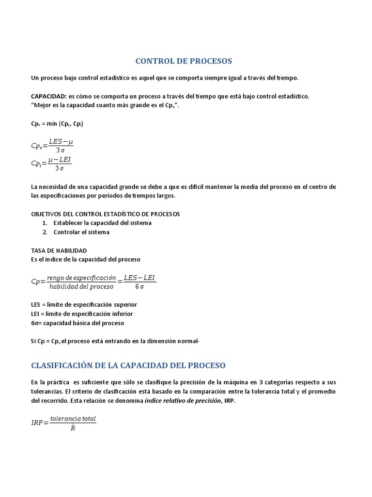 Control de Procesos | PDF