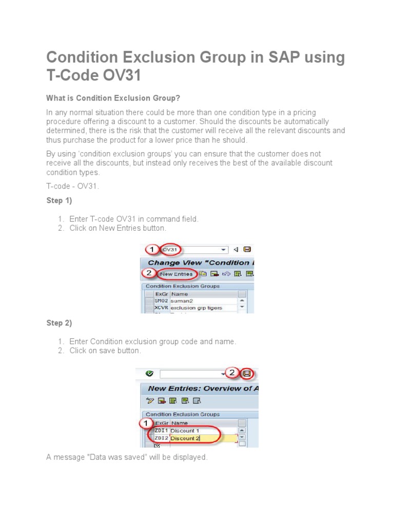 Condition EXclusion Group in Pricing | PDF | Computers