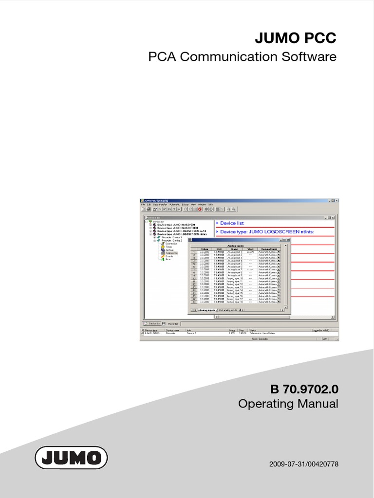 JUMO PCA Communication Software - PCC | PDF | Internet Protocol Suite ...