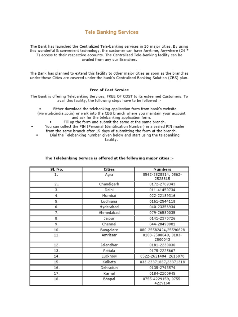 An Introduction to Telebanking Services: Access Your Bank Account ...