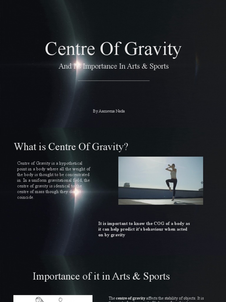Physics Art Integrated Learning - Centre of Gravity - Aameena Nada | PDF