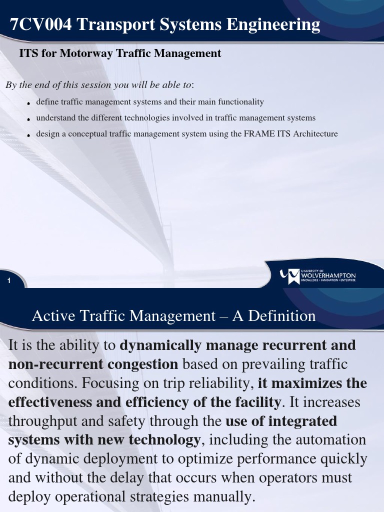 Traffic Management Systems Overview | PDF | Traffic | Sensor