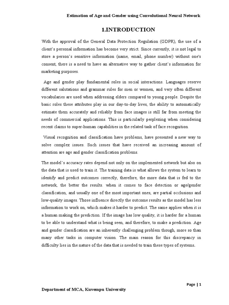 Estimation Of Age And Gender Using Convolutional Neural Network Download Free Pdf Artificial