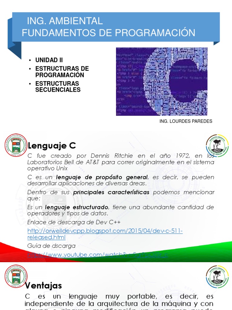 Estructuras Secuenciales | PDF | Tipo de datos | Variable (informática)