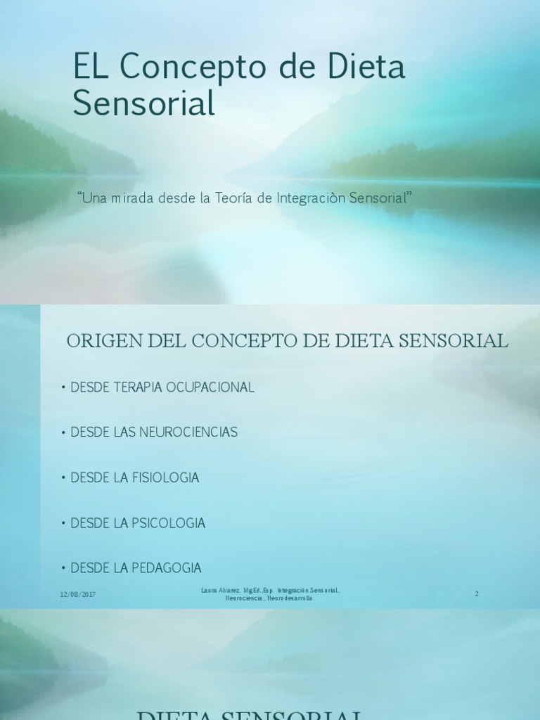 Dia 1. El Concepto de Dieta Sensorial - Pptx-Final | PDF | Cerebro ...