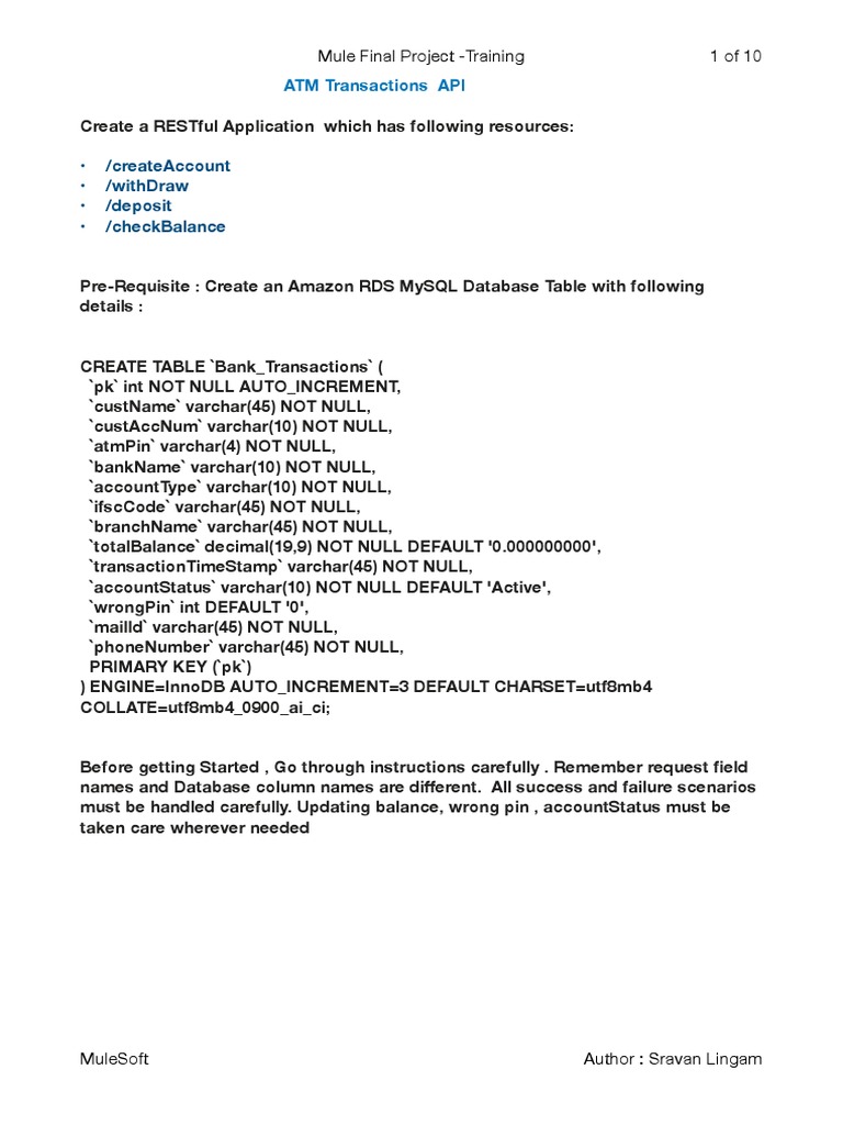 Mule Final Project Post Training | PDF | Gmail | Cloud Computing