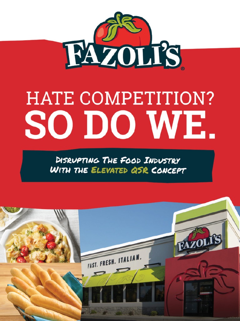 Fazolis Franchise Brochure | PDF | Franchising | Fast Food Restaurants