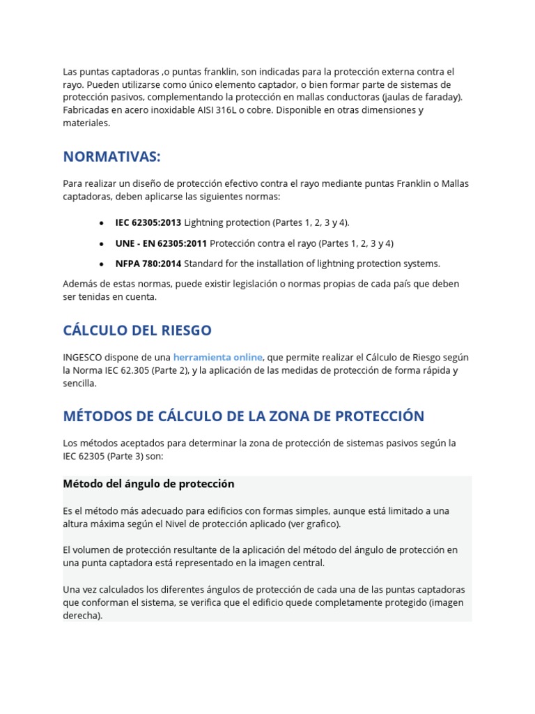 Un Pararrayos Franklin | PDF | Esfera