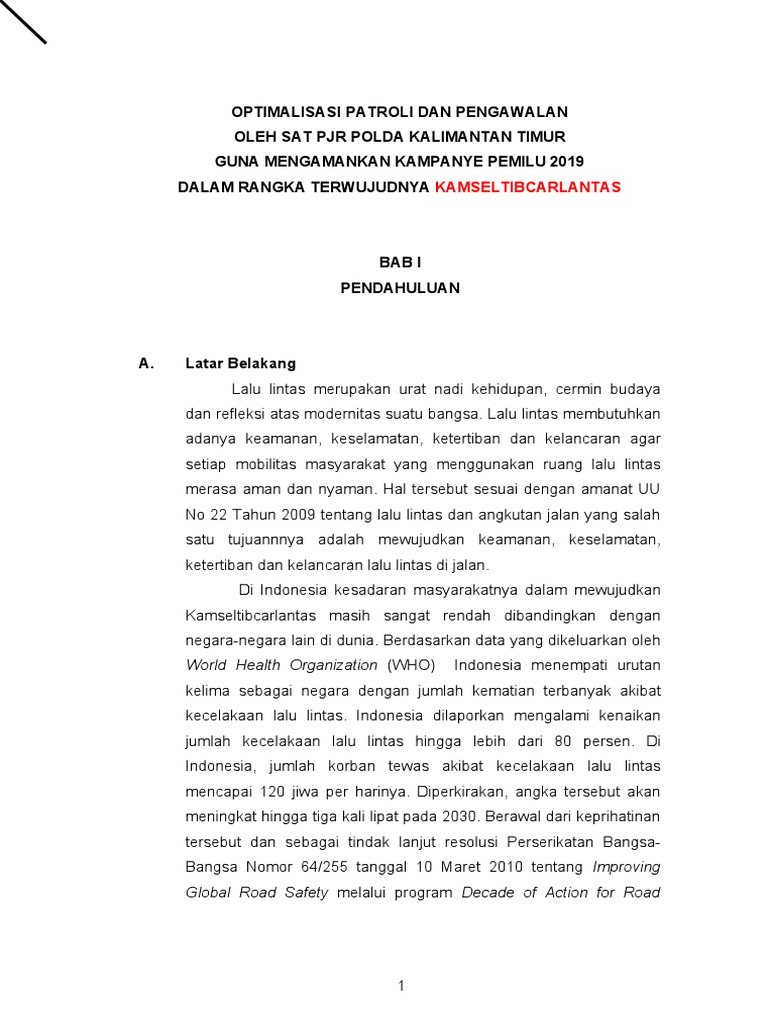 NKP Bhabinkamseltibcarlantas Rev Bapak | PDF