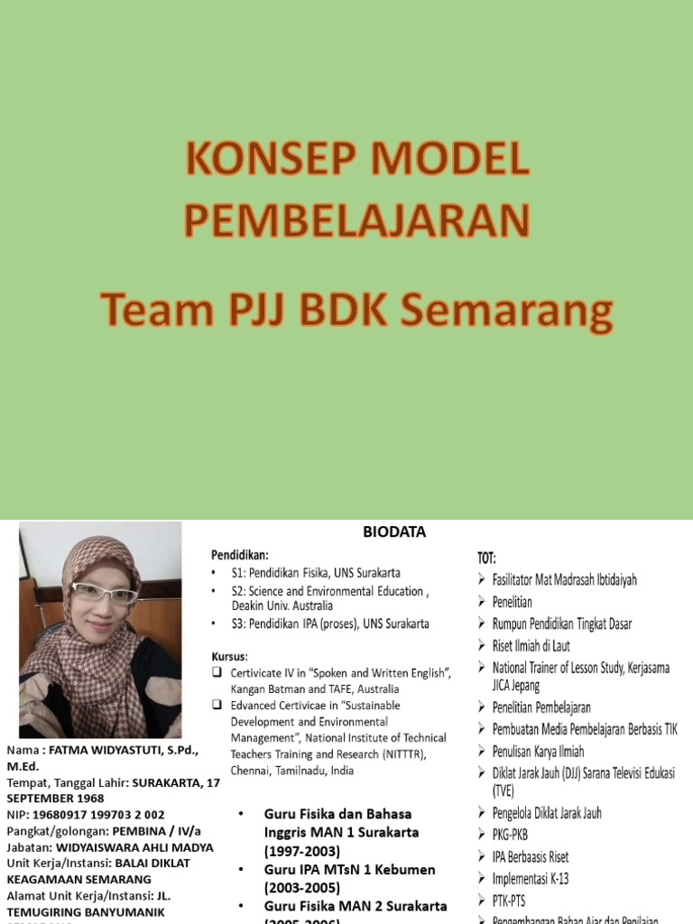 Konsep Model Pembelajaran | PDF