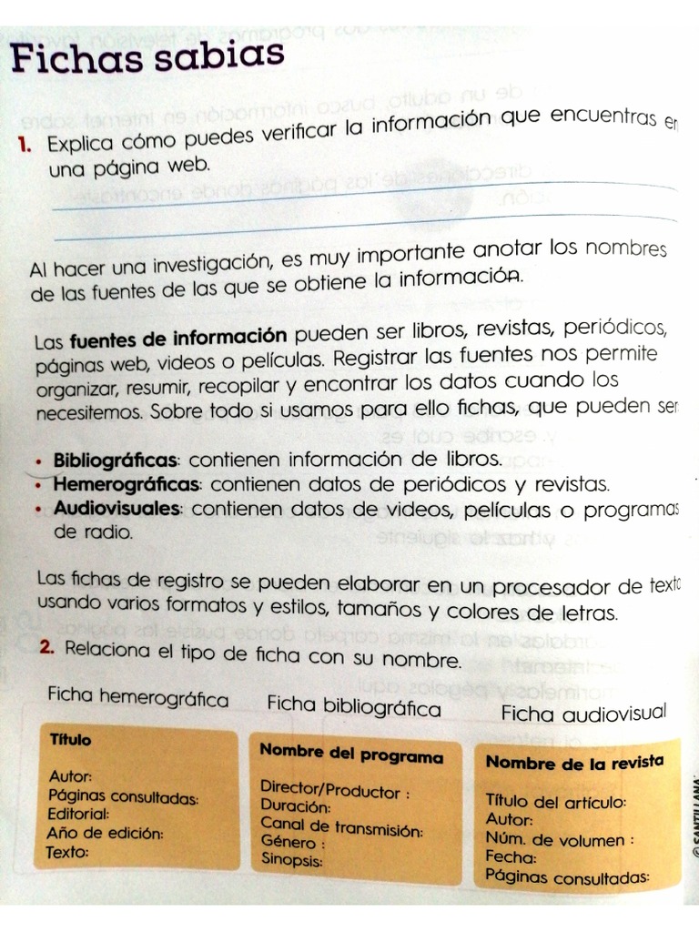 Fichas Bibliograficas | PDF