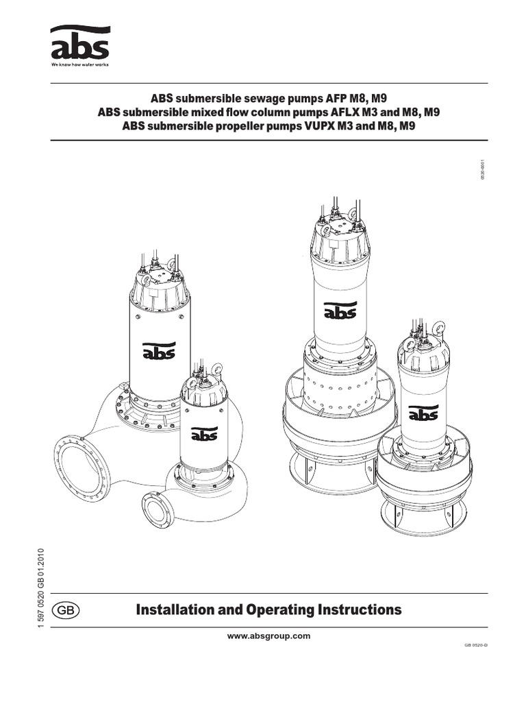 Abs Afp M8 M9 O&m en | PDF | Pump | Machines