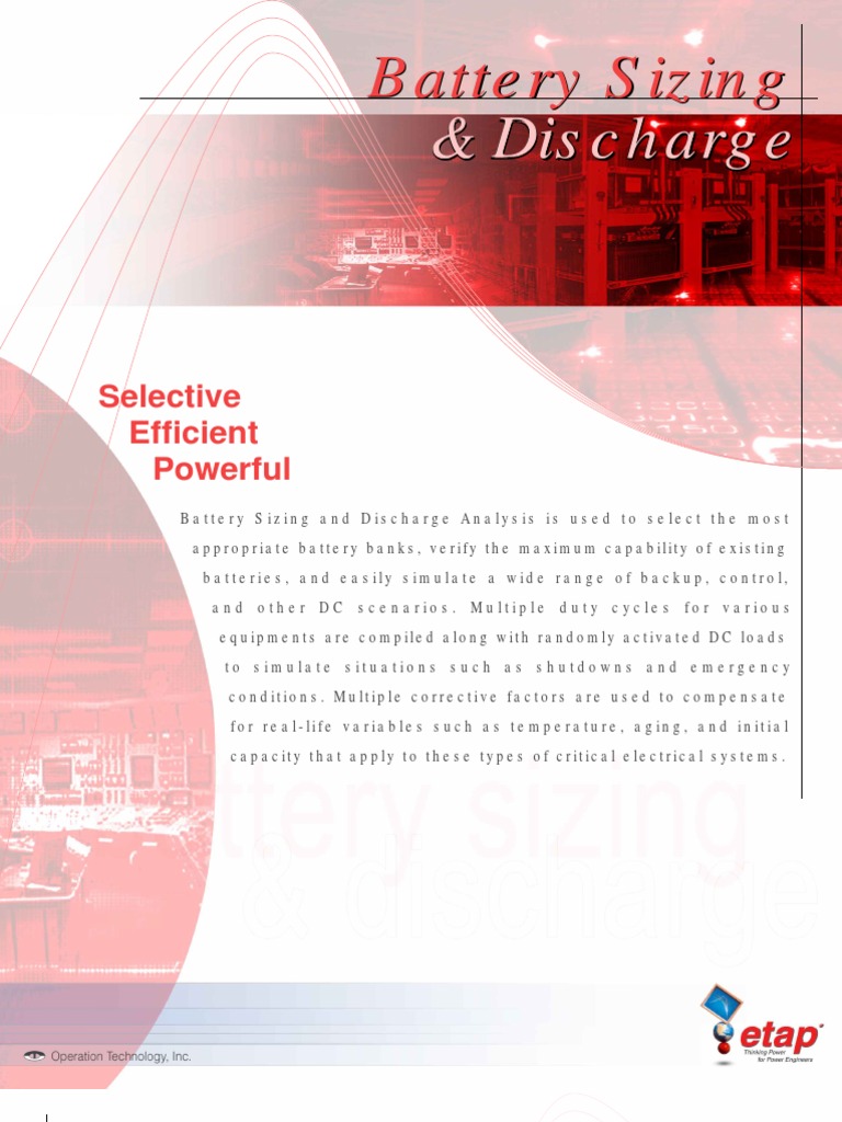 Battery Sizing | PDF | Simulation | Direct Current