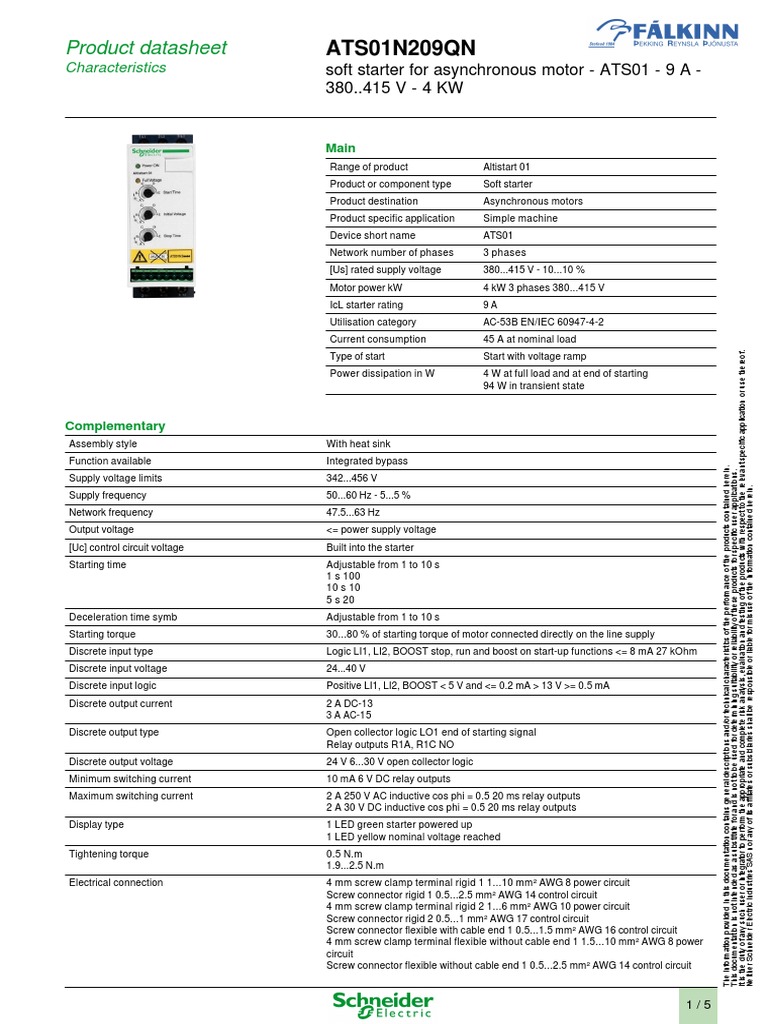 ATS01N209QN: Product Datasheet | PDF | Electromagnetic Compatibility ...