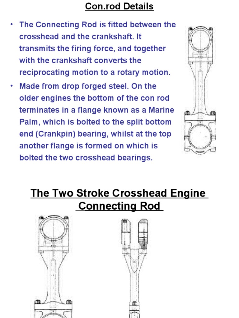 07 Connecting Rod & Cross Head | PDF | Bearing (Mechanical) | Piston