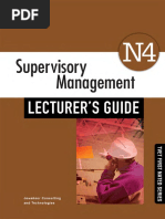 Supervisory Management N4 - Module 1 | PDF