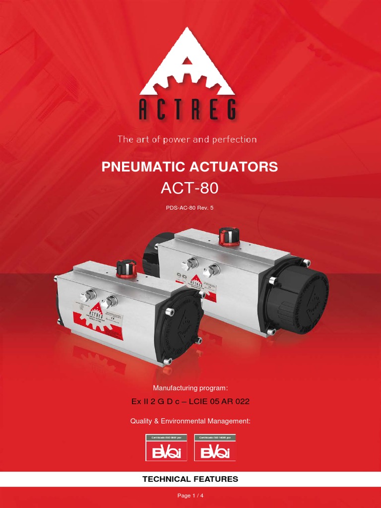 Pneumatic Actuators: Technical Features, Parts and Materials ...