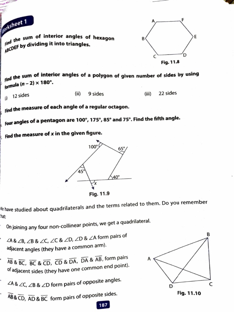 Class 8 Quadrilaterals | PDF | Rectangle | Polytopes