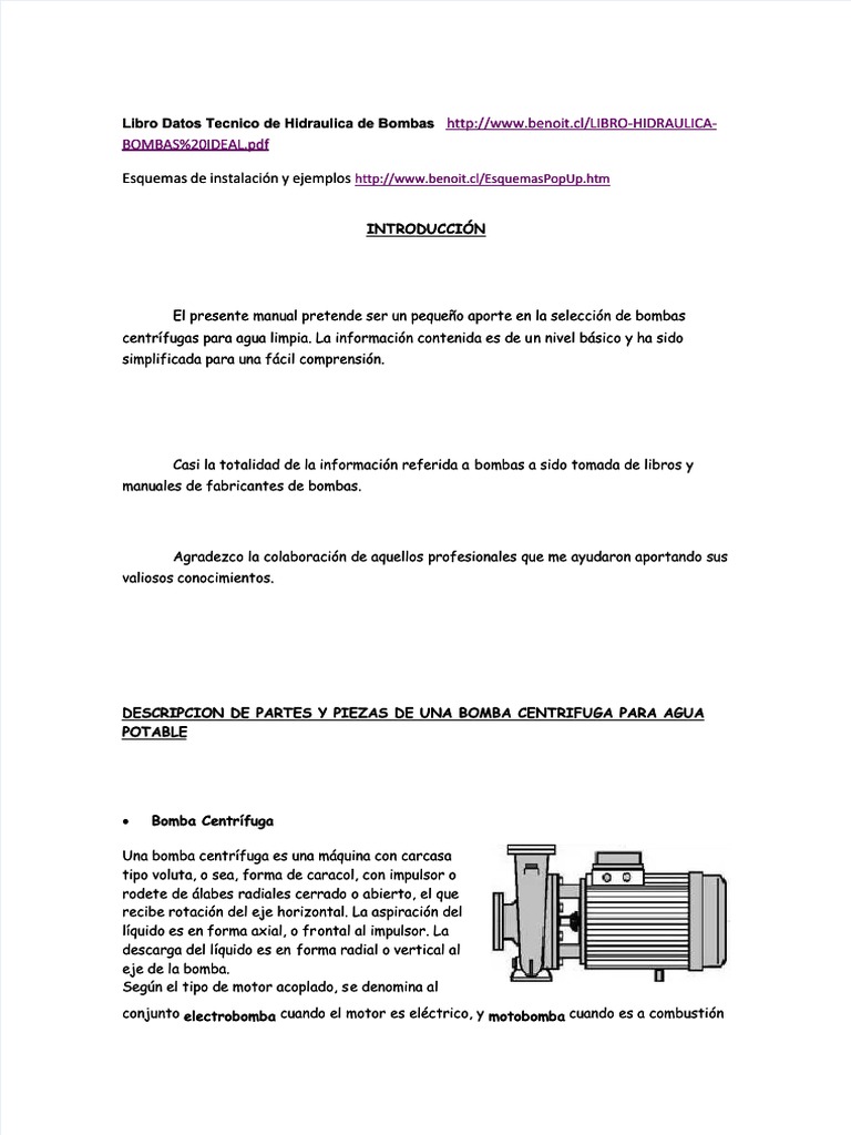 PDF Seleccion de Bombas Compress | PDF | Bomba | Motor eléctrico