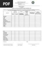 Brigada Eskwela Needs Assessment Form | PDF