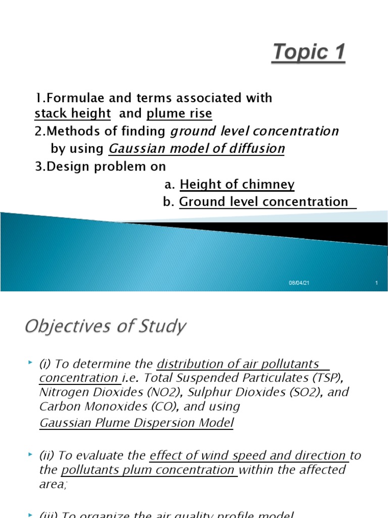 Gaussian Plume Model | PDF | Air Pollution | Applied And ...