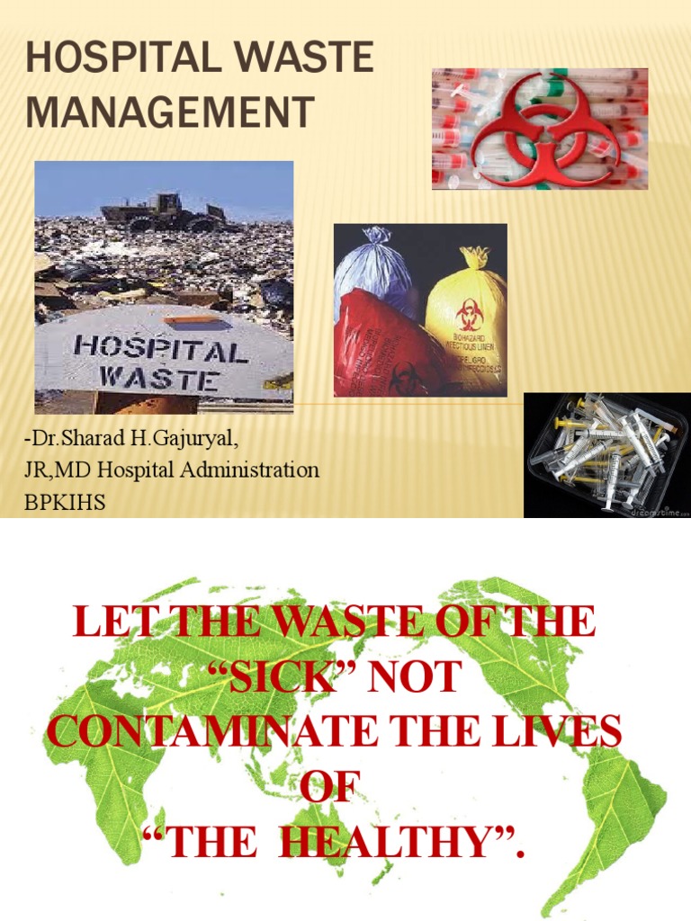 Hospital Waste Management Guide | PDF | Waste | Medical Specialties