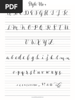 Basic Brush Calligraphy Strokes - Practice Sheets | PDF