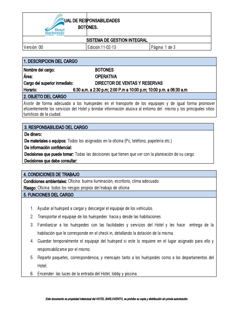 Botones | PDF | Hotel