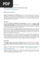 Formato Solicitud de Registro Civil | PDF | Política | Gobierno